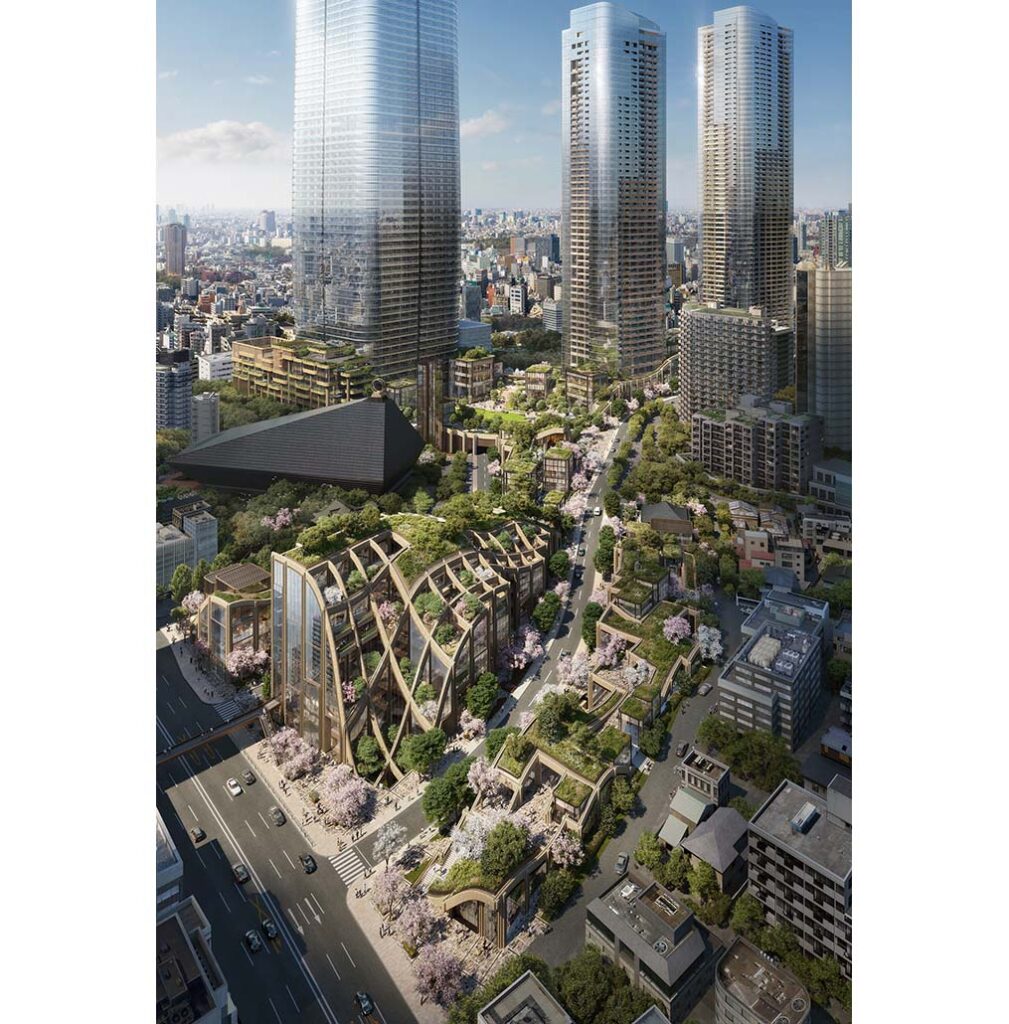 Heatherwick Studio designs a District-Sized Garden Pergola in Tokyo - C3GLOBE