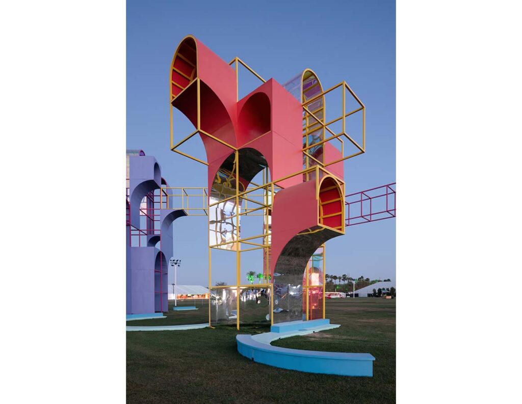 Towering installation turns festival-goers into spectators and ...