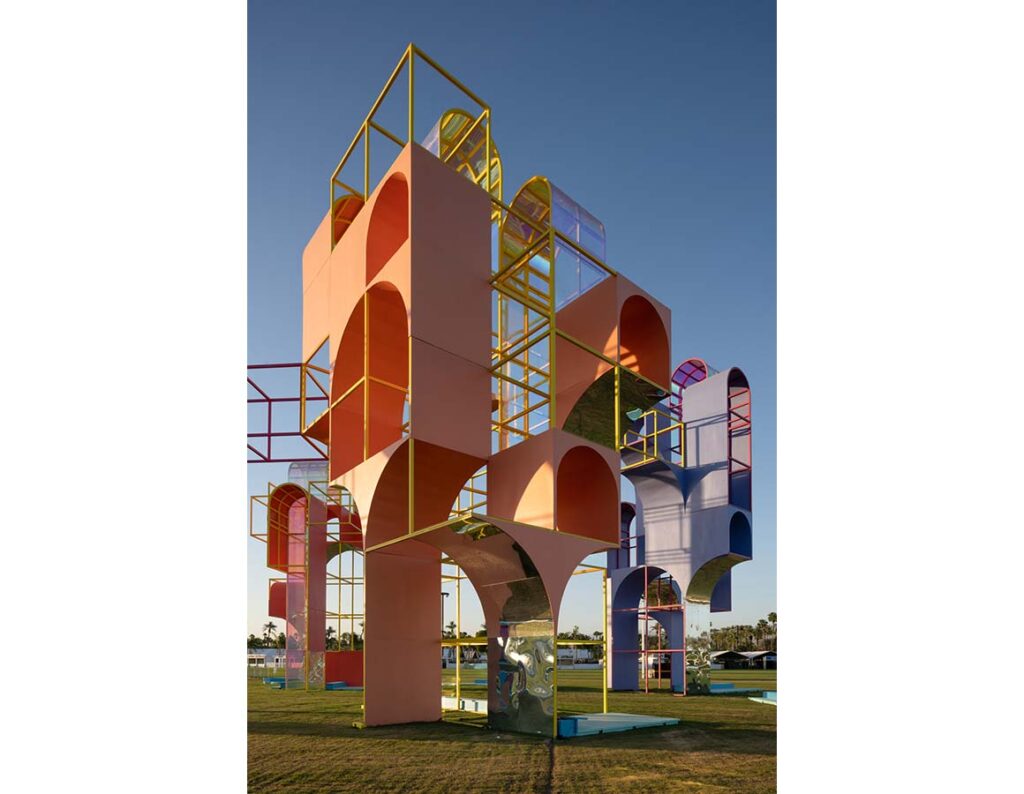 Towering installation turns festival-goers into spectators and ...