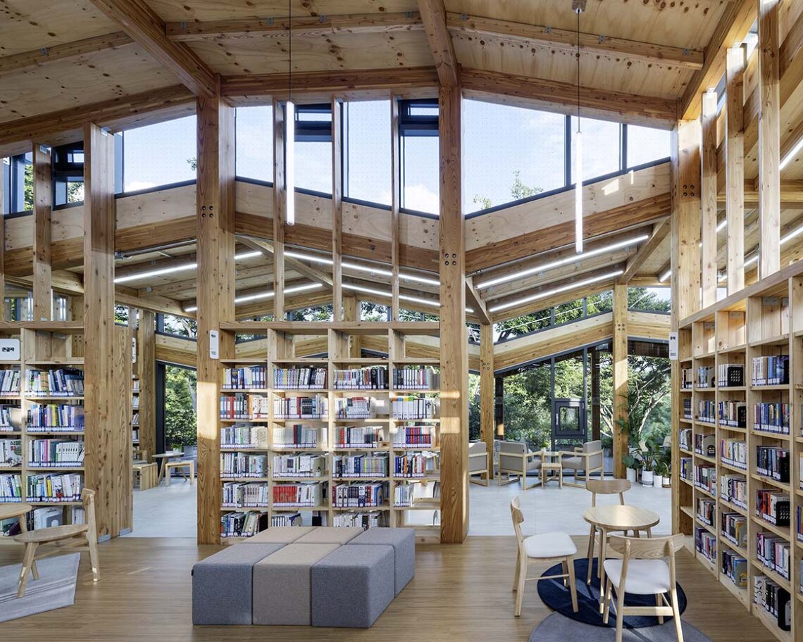 A spiral corridor under the pitched roofs – C3GLOBE