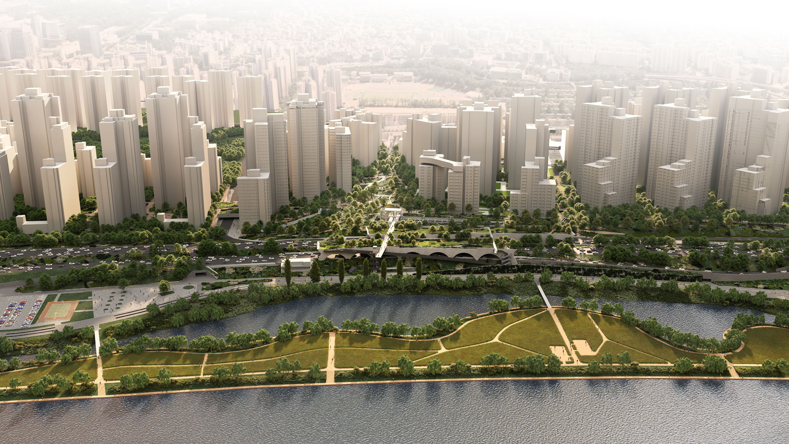 LEEON Architects team wins the competition for Banpo-Han River ...